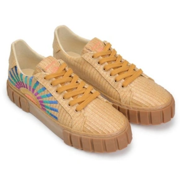 FARM Rio | Shoes | Farm Rio Rainbow Island Platform Sneaker Woven 693s ...